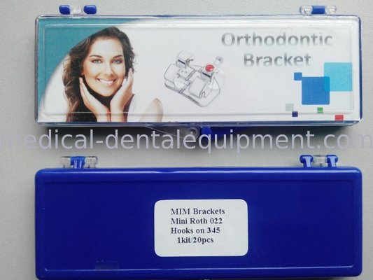 Bondable MIM Orthodontic Brackets Mini Roth MBT Dental Braces