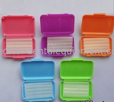 White Orthodontic Wax Dental Wax For Braces With Colored Plastic Box