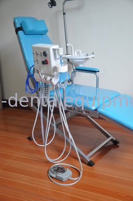 Luxury Type Folding Dental Chair Unit With Rechargeable Led Light