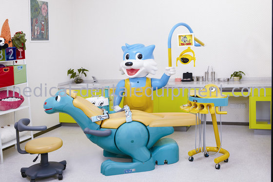 110v - 60hz Dentists Children Dental Chair Unit Blue Cat Side Box