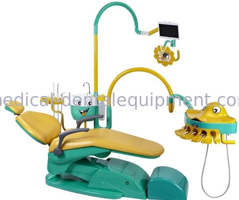 Special Dental Chair Unit For Children With Lovely Fish Connected Or Movable Instrument Tray