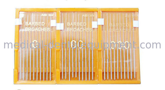 Root Canal Dental Endodontic Files , Stainless Steel Dental barbed broaches ( Without Handle ) Hand