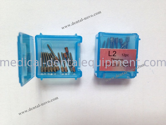 Titanium Dental Screw Post Stainless Steel With Golden Plated