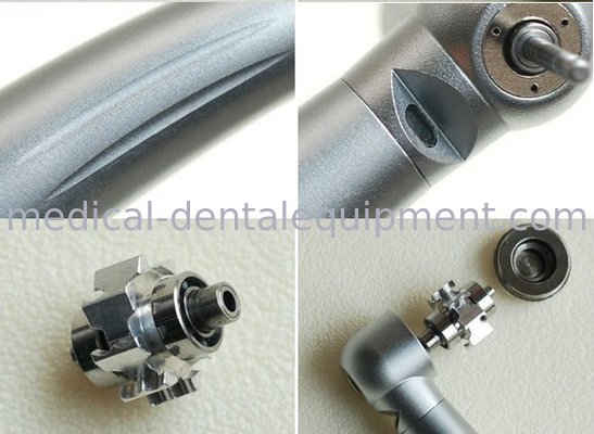 Triple Water Spray Dental Handpieces Push Button 6 Holes Fiber Optic