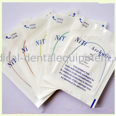 Ovoid Orthodontic Brackets , Nickel Titanium Orthodontic Arch Wire