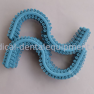 Plastic Orthodontic Ligature Ties Blue Separate For Dental Treatment