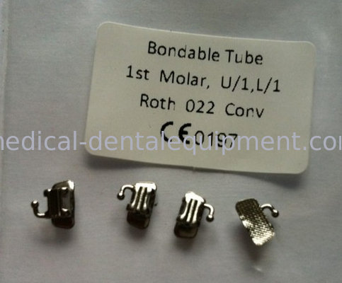 Dental Buccal Tube Weldable Orthodontic Brackets With Roth / Mbt / Edgewise
