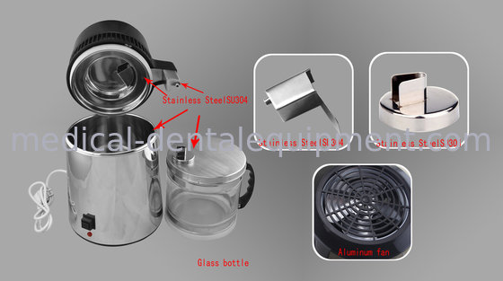Drink Stainless Steel Water Distillers With Glass Bottle For Home