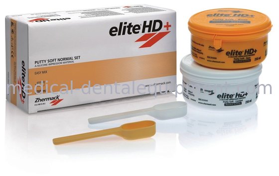 Dental Composite Material ZHERMACK Elite HD+Putty Soft Normal Set Orange Dental Impression Casting