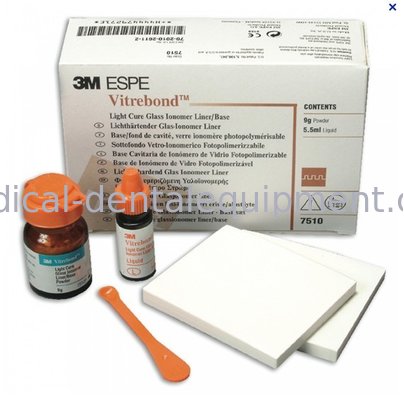 ISO Dental Bonding Resin With Led Light Cure Glass Ionomer Liner / Base