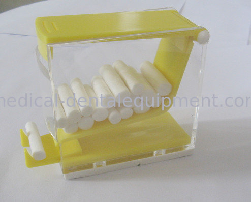 Yellow Disposable Dental Products , CE Dental Cotton Roll Dispenser