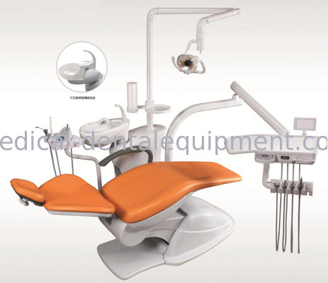 Seamless PU Seat Backrest Headrest  Ergonomic Dental Chair Silent Motor NV-D328
