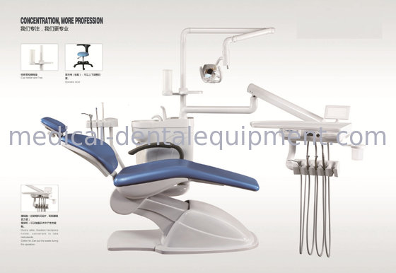 Fashionable NV-D318 Dental Chair Unit Silver Blue Color 1450*1100*1120
