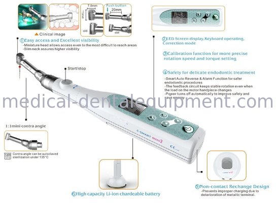 C Smart Mini 2 Cordless Endodontic Apex Locator Micromotor Endo Motor Handpiece