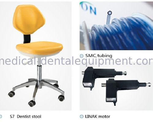 Lovely Dentist Chairs With Rotatable And Removable Ceramic Spittoon
