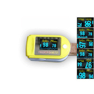 China SpO2 Device for Blood Oxygen Saturation Level Reading, Fingertip Oxygen Meter w/ Alarm & Pulse Rate Monitor supplier