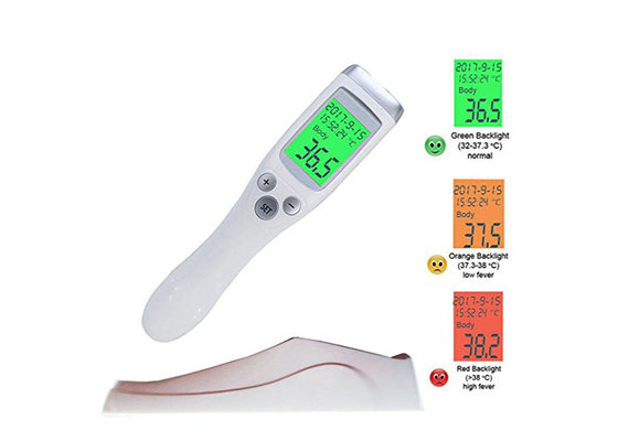 China White / Pink ABS Cover Infrared Thermometer Precise Measurement Body Temperature Meter supplier