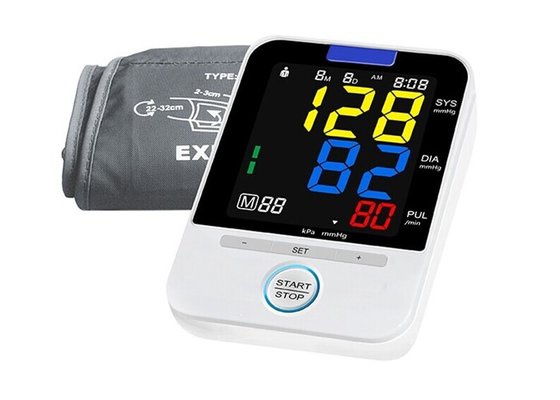 Electronic Large LCD Blood Pressure Monitor Bluetooth transmission for Ios and Android supplier