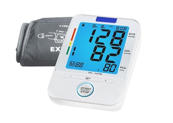 Electronic Large LCD Blood Pressure Monitor Bluetooth transmission for Ios and Android supplier