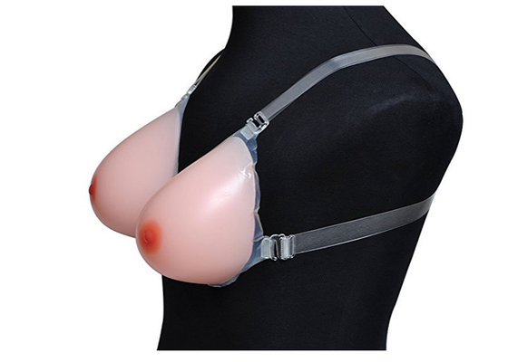 Drop Shape Silicone Breast Forms With Strap Silicone Artificial Breast For Mastectomy supplier
