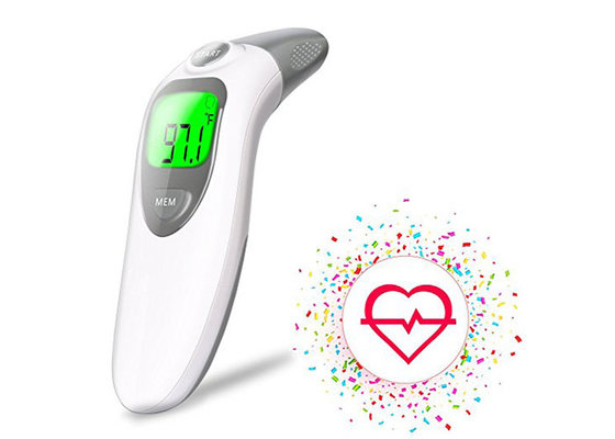 2 Function In 1 Electronic Digital Ear Infrared Thermometer / Dual Ear Forehead Non contact Thermometer supplier