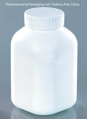 la médecine en plastique du PE 750ml met les récipients pharmaceutiques de poudre avec des couvercles