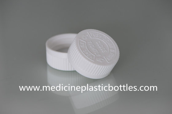 Capsules en plastique inodores blanches, couvercle à visser fait sur commande de plastique de PE