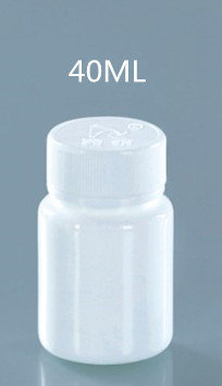 Brown/plastique médical blanc de HDPE met 40ml en bouteille pour des soins de santé