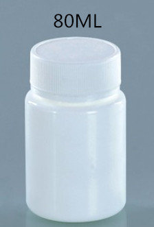 Bouteilles en plastique de HDPE professionnel de la catégorie 80ml comestible avec des couvercles