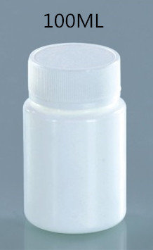 Le plastique de HDPE liquide ovale de capsule/pilule de Pharma met 100 ml