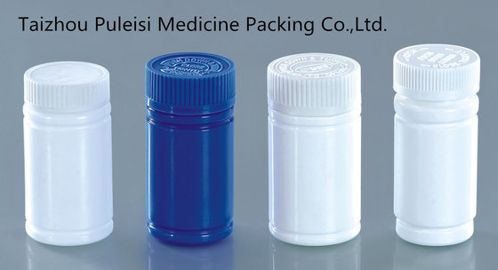 Bouteilles pharmaceutiques en plastique bleues/blanches élégantes AQSIQ/OIN