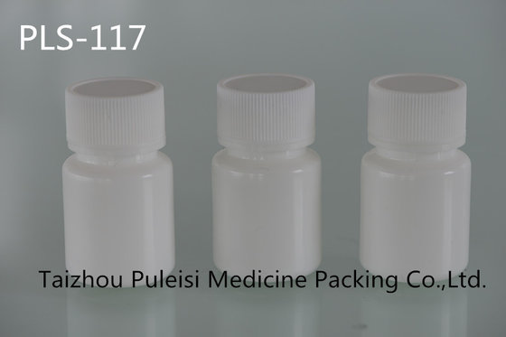 Bouteilles en plastique de médecine de HDPE rond de catégorie comestible pour la capsule/comprimé