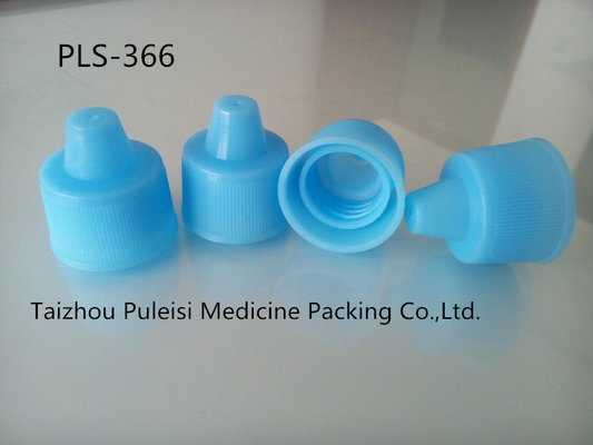 Capsules en plastique liquides/solides bleues de pp pour des bouteilles de médecine