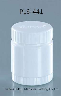 Bouteille en plastique de capsule de HDPE de pharmacie qui respecte l'environnement avec des chapeaux