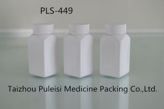 Bouteilles en plastique pharmaceutiques rectangulaires saines blanches non-toxiques