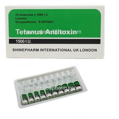 Tetanus Antitoxin injection 10 Amps *1500 I.U. GMP Medicine BP/CP/USP Standrad