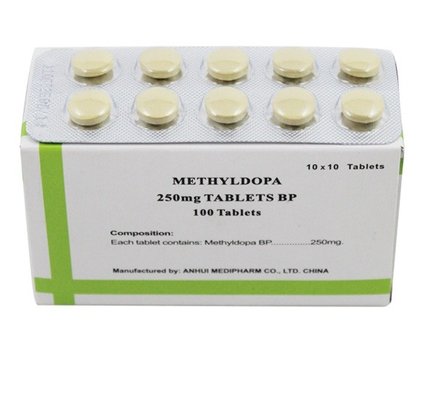 Methyldopa Tablets, GMP Western Medicine, BP/USP/CP Standard