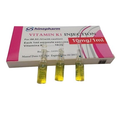 Vitamin K1 Injection 10mg/1ml, GMP Western Finshed Medicine