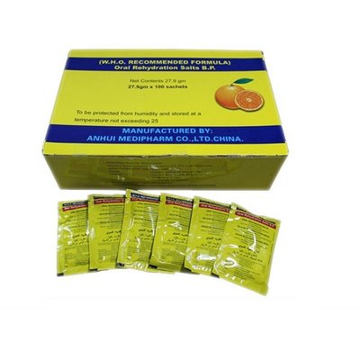 Oral Rehydration Salt  20.5gm 27.9gm, 100bags/box, BP/USP/CP