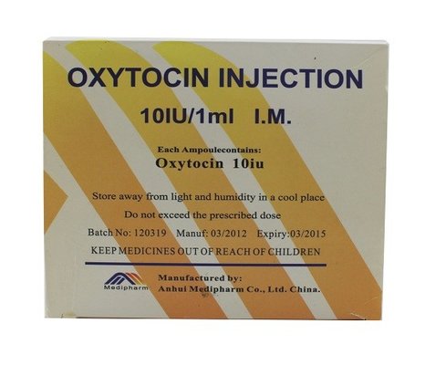 Oxytocin Injection 10iu/1ml, 100's/box, GMP Medicine with BP/CP/USP Standrad