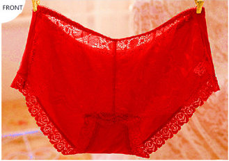 China Underwear lady seduction transparent lace fabric waist pants girl seduction supplier