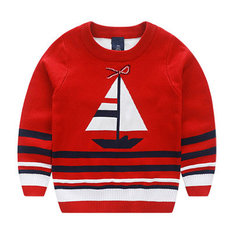 China Kid sweaters children's clothing with thick round collar boy's sweater supplier