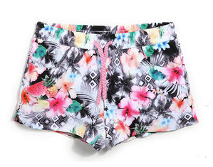 China The new print beach pants for girl shorts comfortable exercise beach boardshorts for women supplier