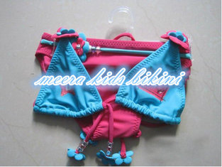 China beautiful girls swim wear love baby bikini only swimsuit supplier