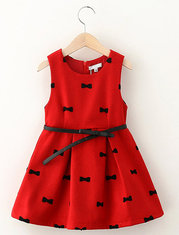 China Popular girl dress Children dress princess dress for childern dress wool skirt garment supplier