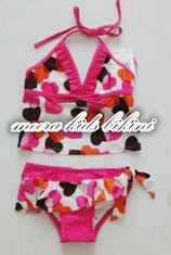 China Heat printed loverly girls bikini kids swimwear fashion grils underwear supplier