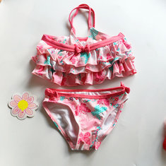 China 2016 Lovely pink baby girls swimsuit, Sexy girls swimwear,Separates for baby gilrs supplier