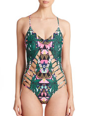China Free sample sexy bikini beachwear Flowery printing for women bikinis supplier