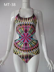 China Beautiful pattern swimwear for women， hot sale naked back swimwear supplier