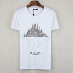 China Round collar T-shirt for men and women supplier